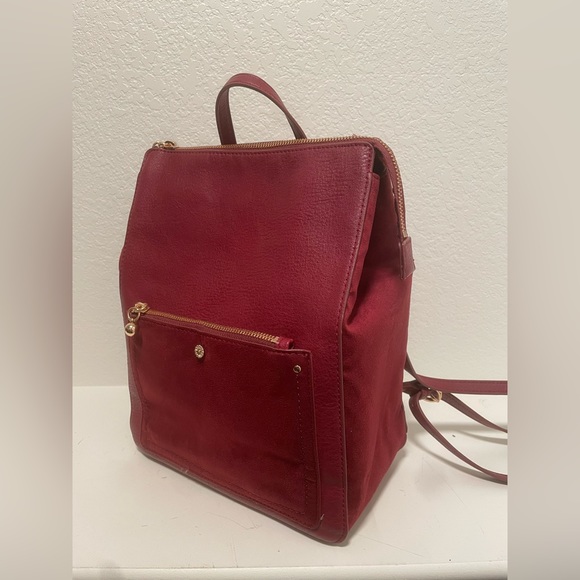 LC Lauren Conrad | Bags | Red Velvet Lauren Conrad Lc Backpack Purse ...